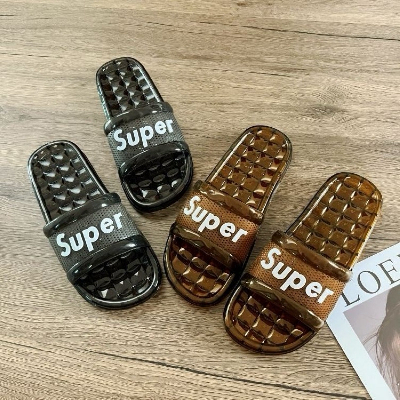 Transparent Plastic Slippers Fashion Women's Slippers, Anti-Slip ...