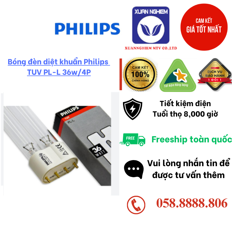 Philips TUV PL-L 36w / 4P UV sterilizer bulb | Shopee Malaysia