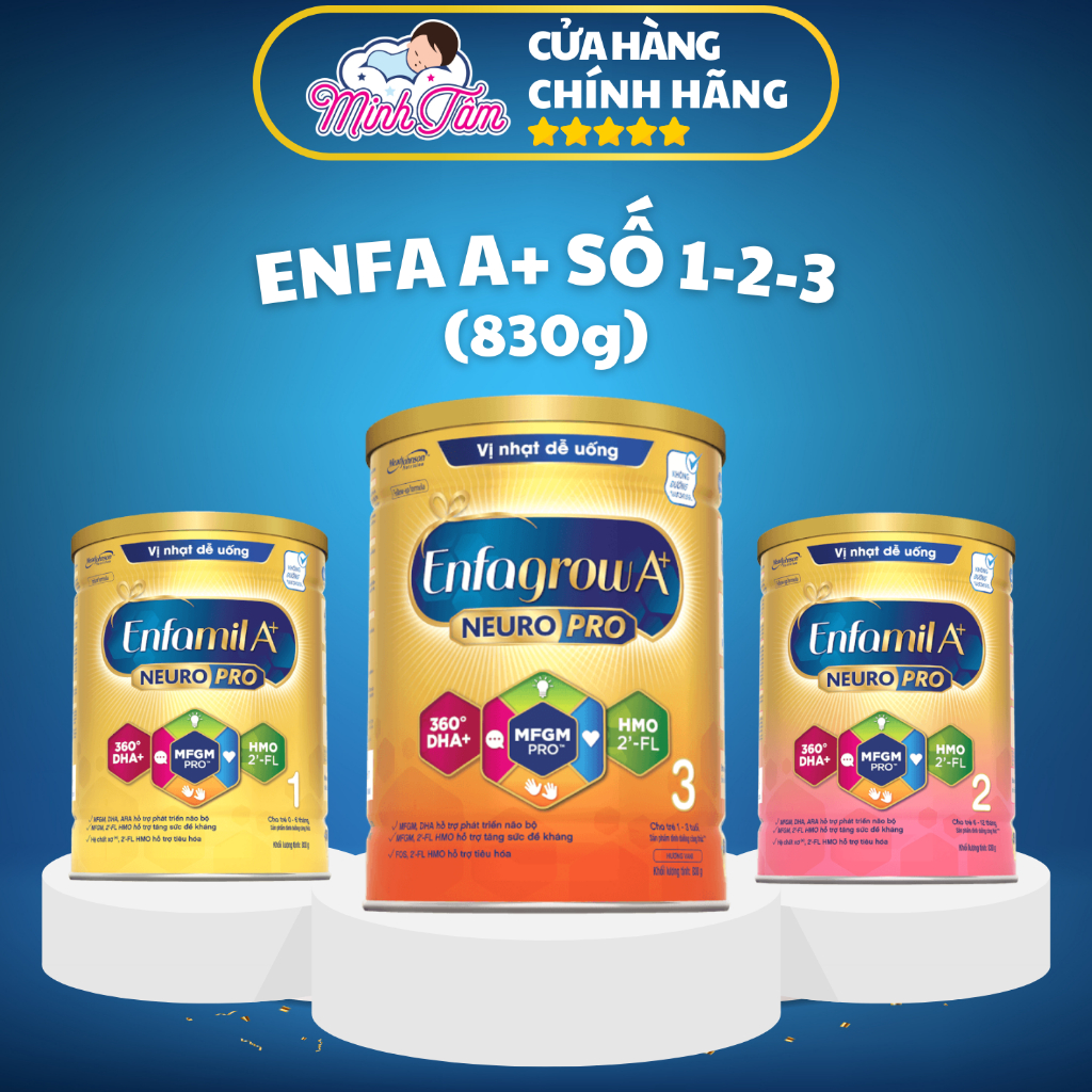Enfamil / Enfagrow A+ NeuroPro HMO Powdered Milk 1,2,3 (830g) | Shopee ...