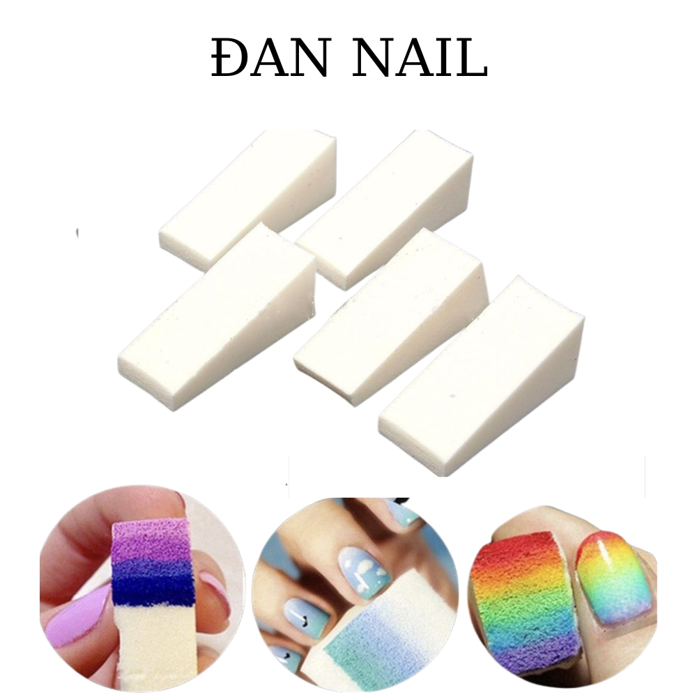 Specialized triangular ombre nail sponge | Shopee Malaysia