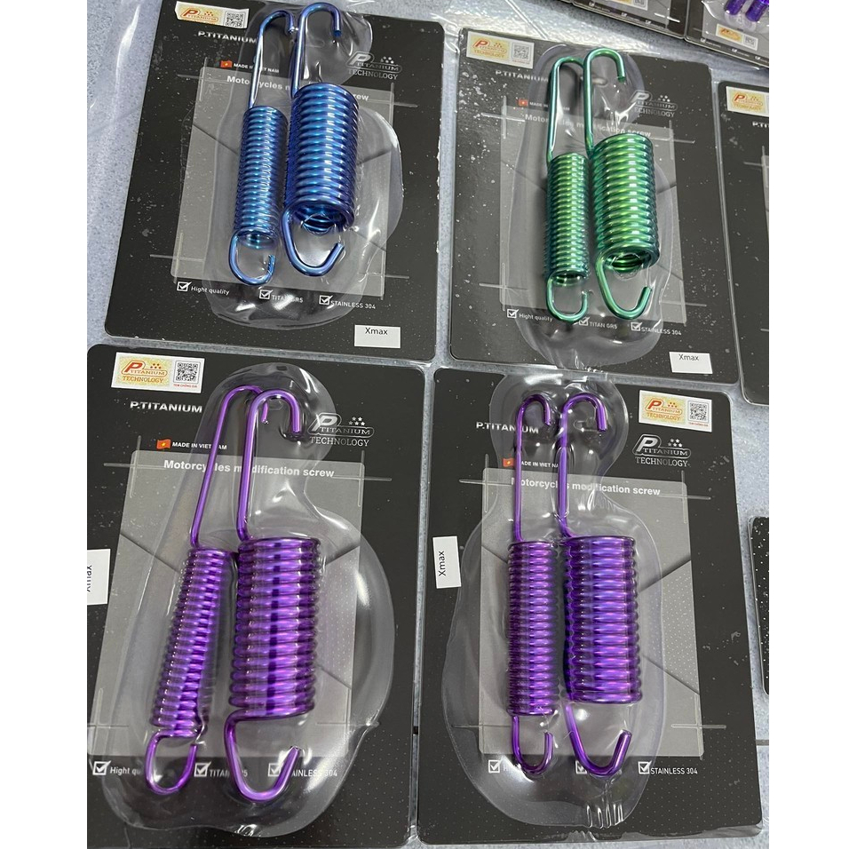 XO (Packing Ptitanium Spring Set Xmax 300) Titanium Gr5 Spring for Xmax ...