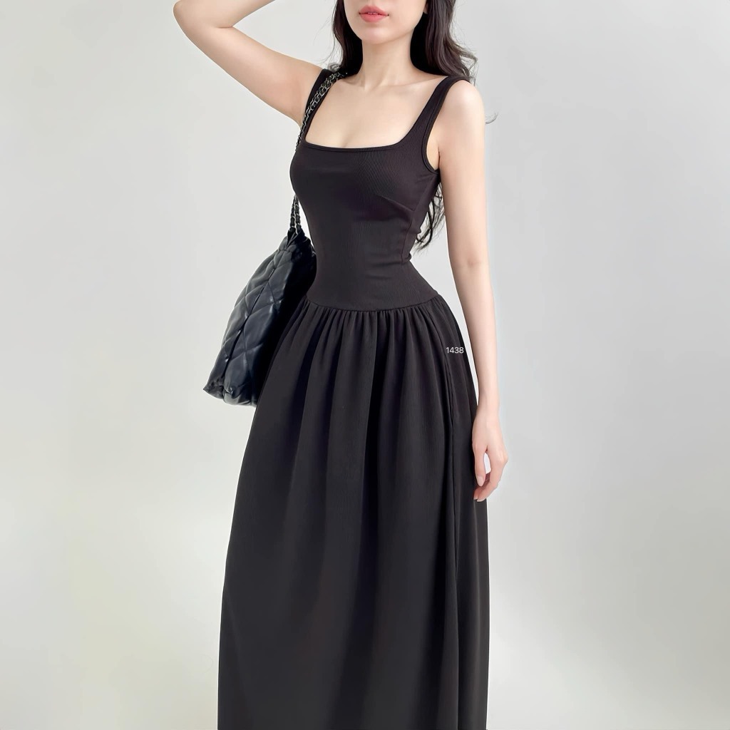 Super Beautiful Body spaghetti straps dress with large long spread CC032 | Shopee Malaysia