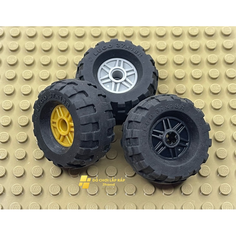 Assembled toy - Combo of 2 genuine technic wheels - including 2 18x14 ...