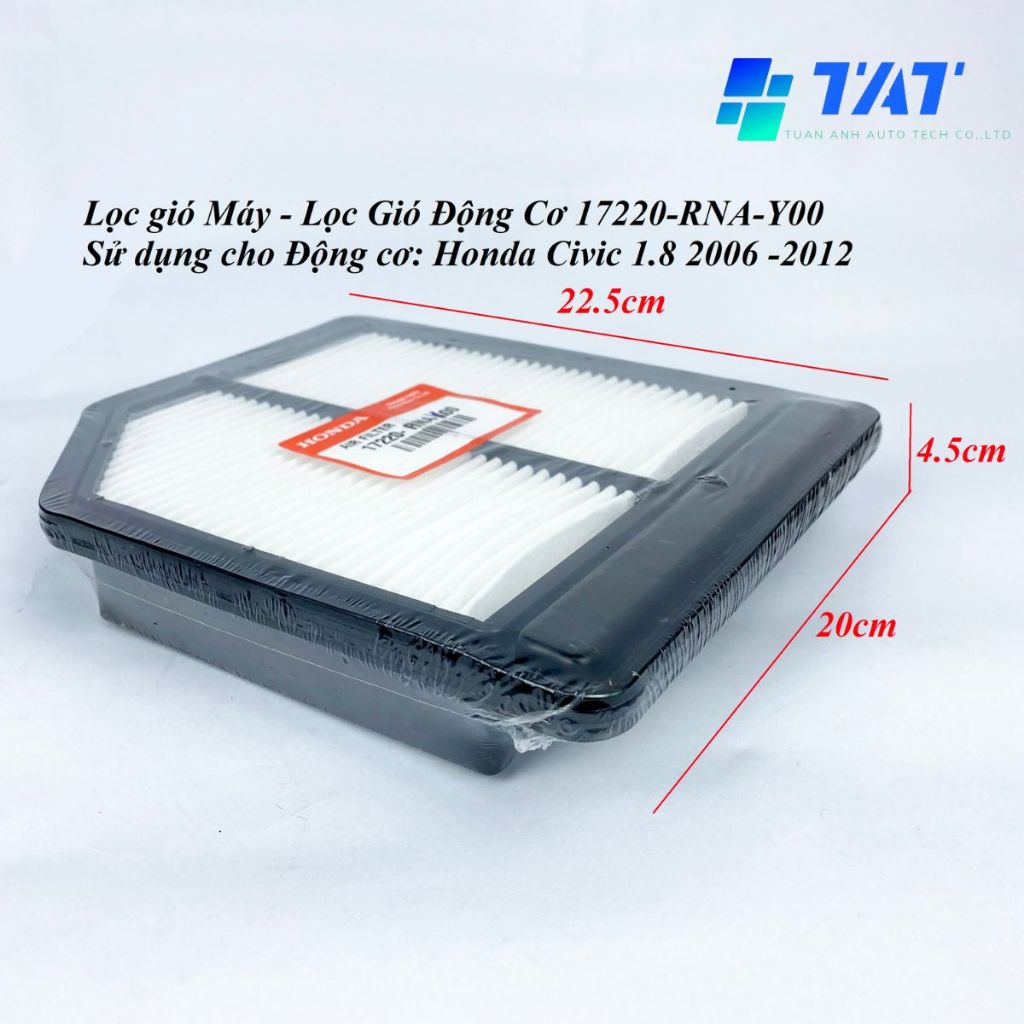 Air Filter Engine Air Filter - Honda Civic (17220-RNA-Y00) | Shopee ...