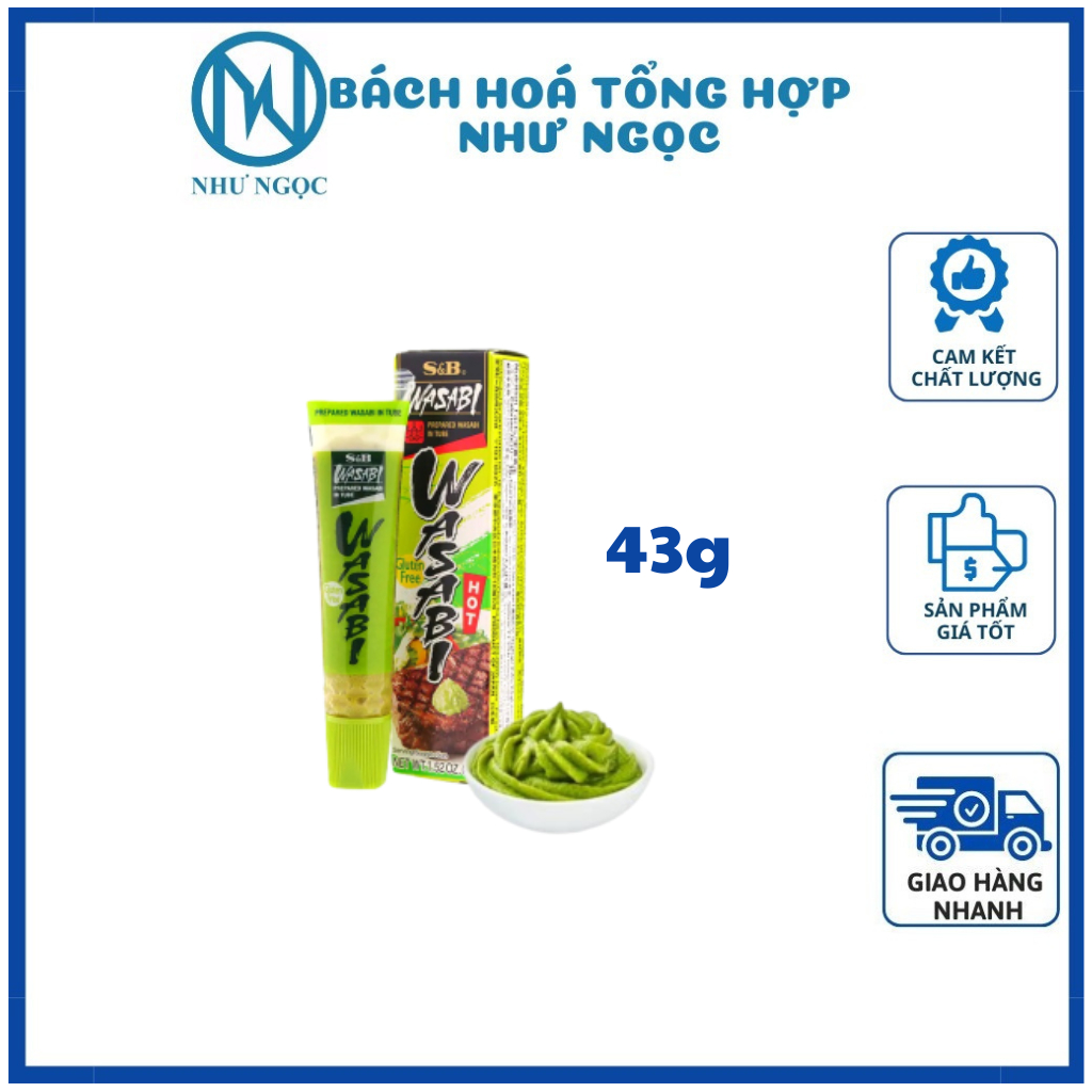 Wasabi S&B Japanese Green Mustard Tube 43g - Departmentary Synthetic As Pearl | Shopee Malaysia