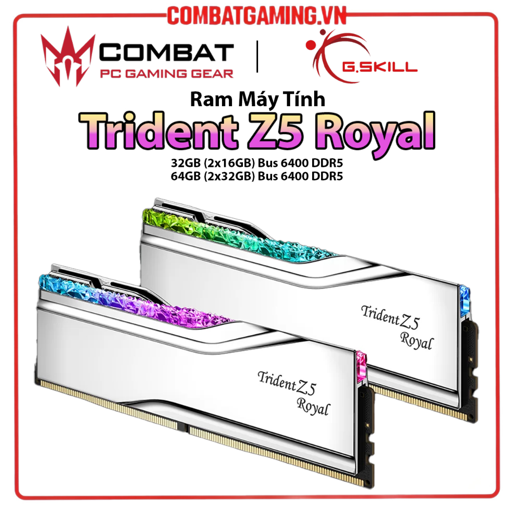 GSKILL Trident Z5 Royal RGB DDR5 Computer Ram 32GB (2x16G) 64GB (2x32G ...