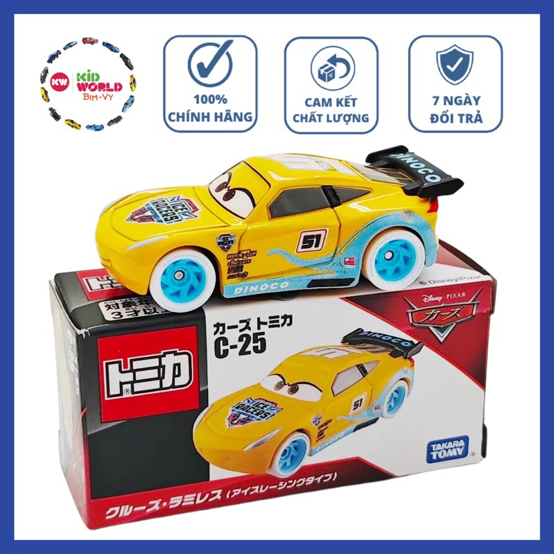 Car Model Tomica Box Disney Pixar Cars McQueen Cruz Ramirez C-25. Ms ...
