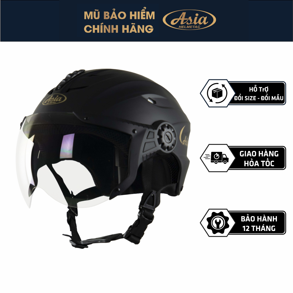 Half Helmet With Genuine Asia MT Compact | Shopee Malaysia