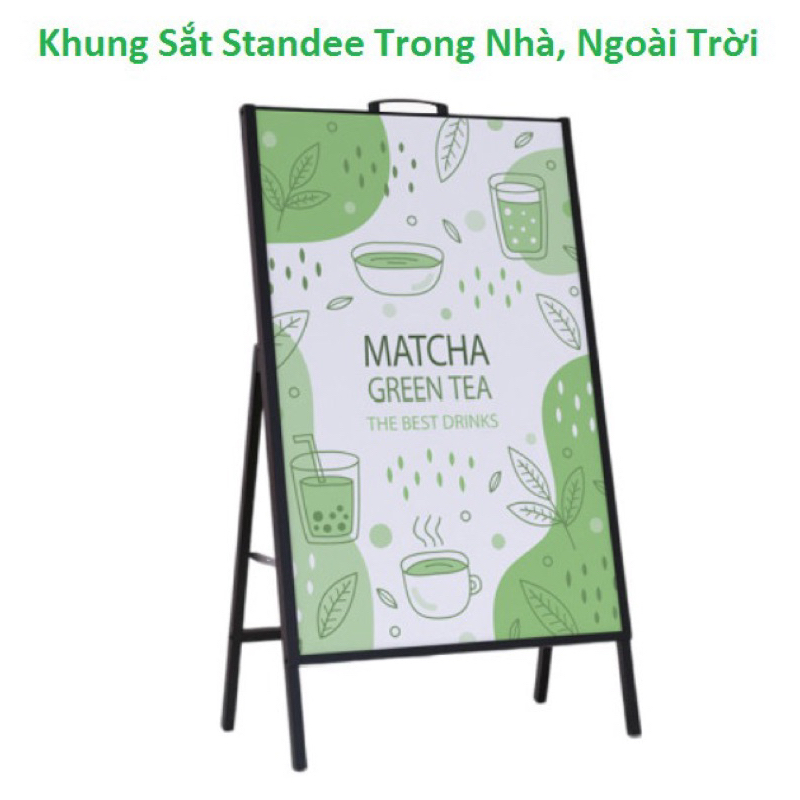 Indoor and Outdoor Iron Standee Frame, Dimensions 80 x 120cm | Shopee ...