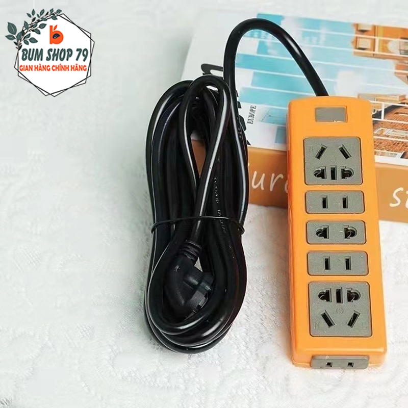 Orange 18-hole 2-Prong Power Socket 2500w High Heat Resistant Long Cord ...