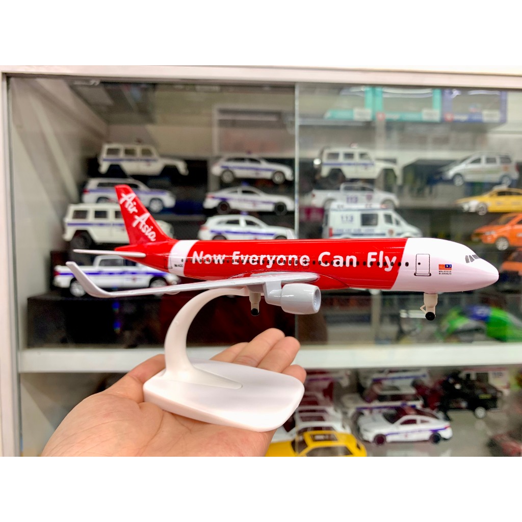 Air Asia Now Everyone Can Fly Airbus A320-200 aircraft model with 20cm ...