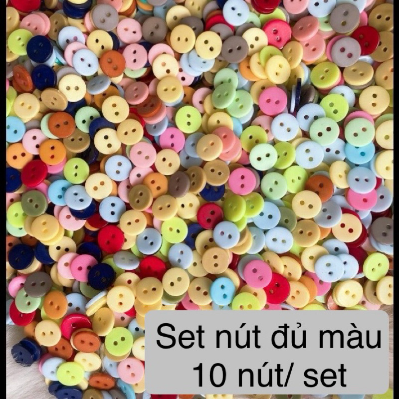 Colorful buttons, handmade plastic buttons (10 buttons) | Shopee Malaysia