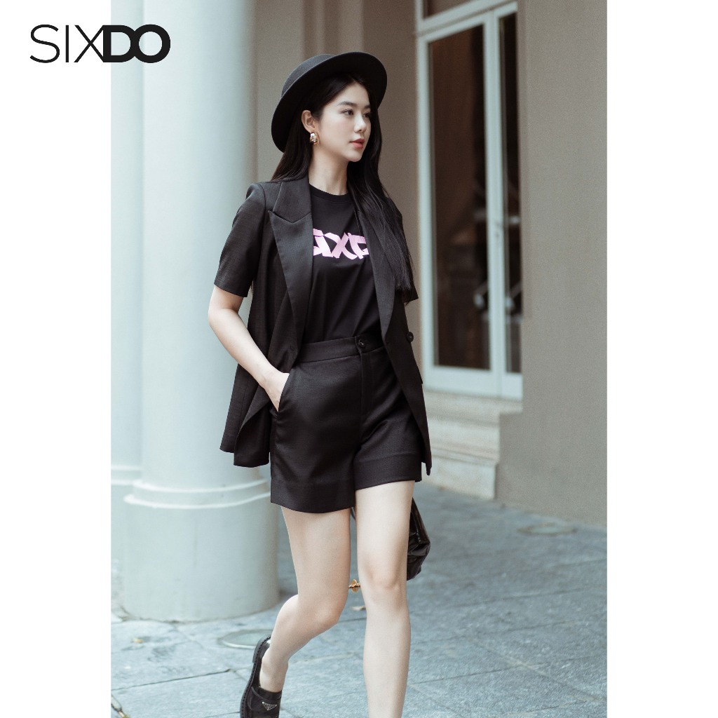 Sixdo Black Short Sleeve Raw Vest (Black Short Sleeve Raw Vest ...