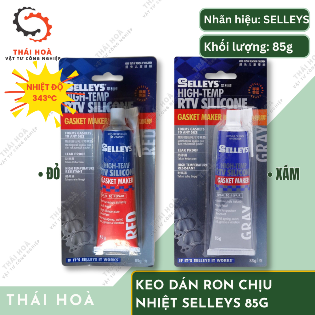 Selley Heat Resistant Red / Gray ron Adhesive 85g | Shopee Malaysia