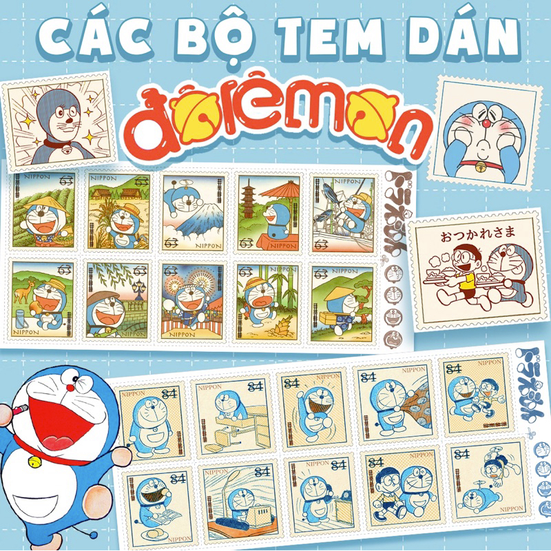 CUTE DORAEMON DOREMON Do Re Mon STICKER SET | Shopee Malaysia