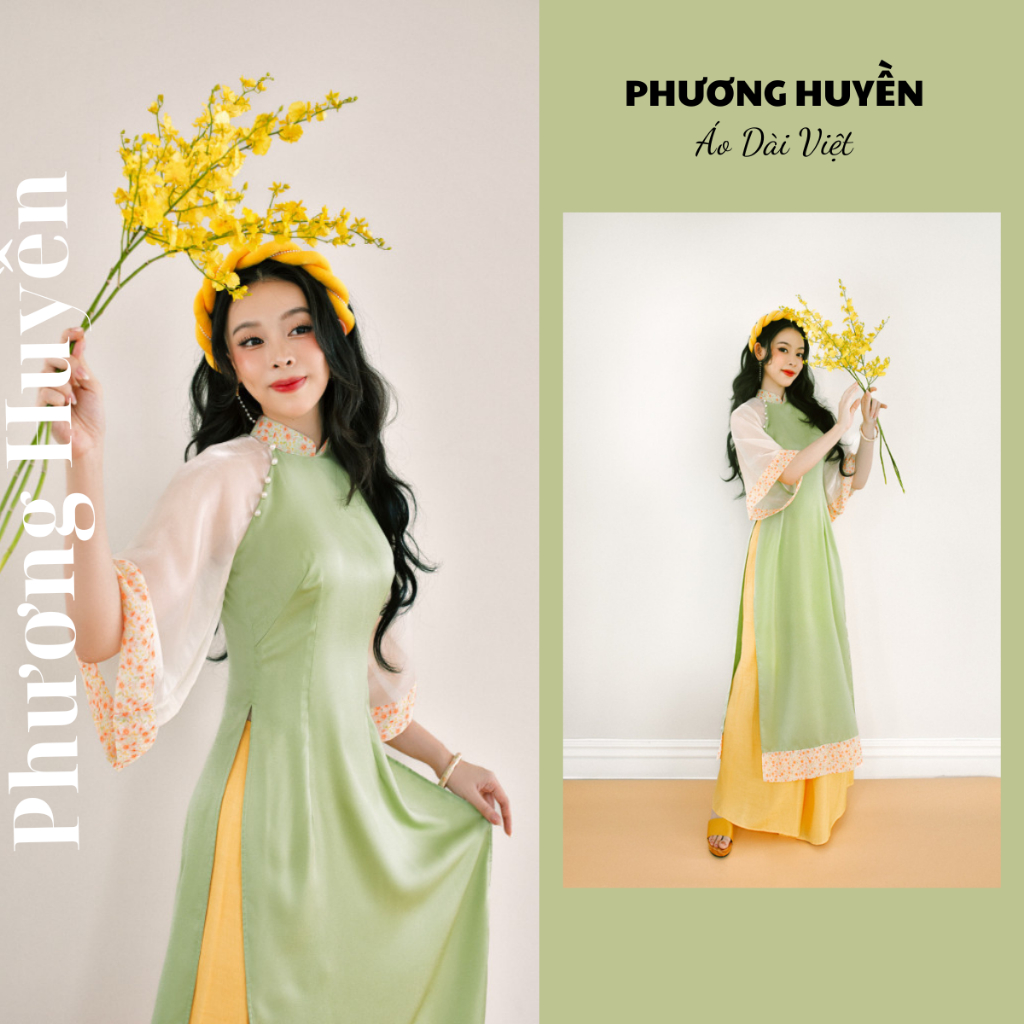 Ao Dai Hoa Xuan 2024- Ao Dai Phuong Huyen Women | Shopee Malaysia
