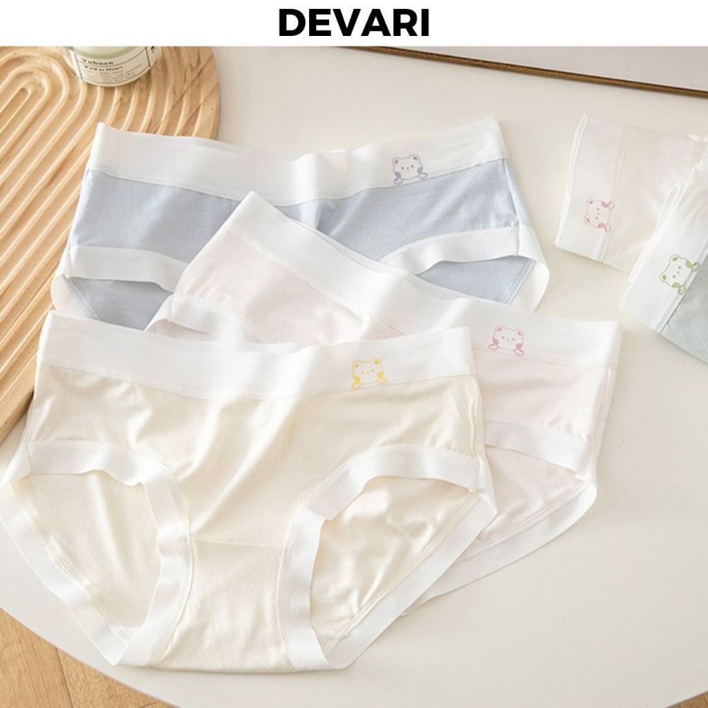 Women's mid-waist cotton underwear with a flattering bottom, firmly ...