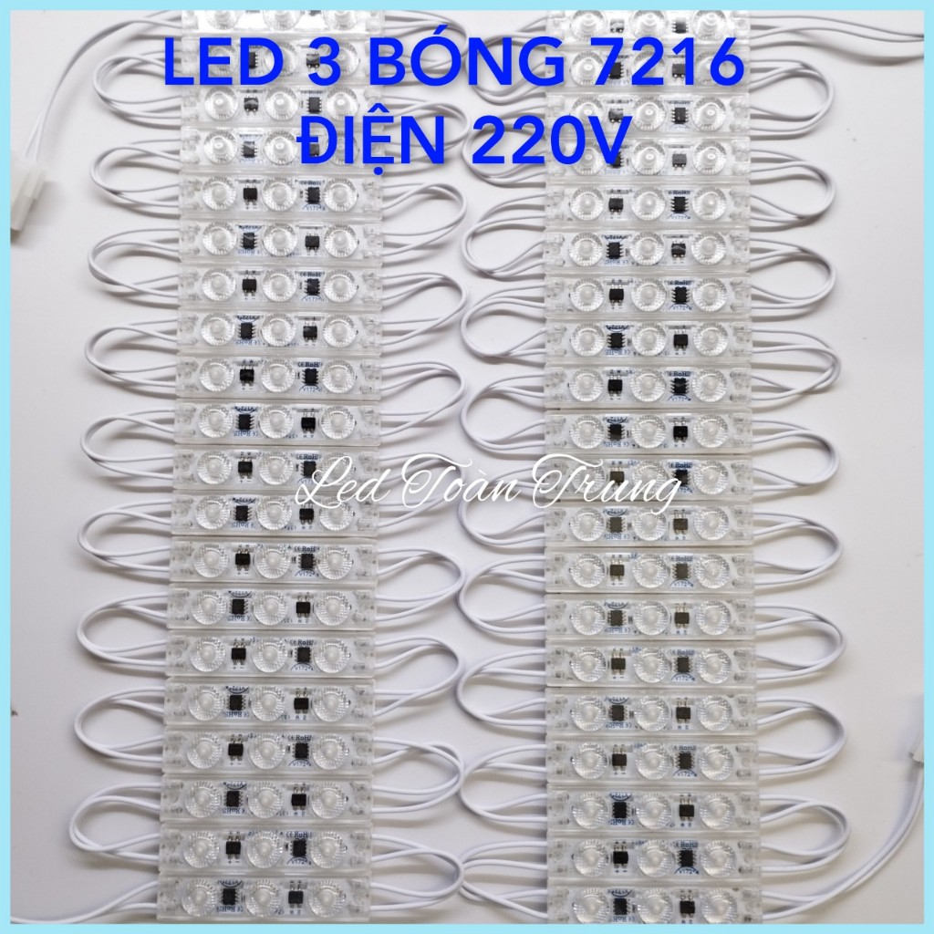 Led module 3 bulbs 7216 uses 220V 40W electricity/Wire, Led strip with ...