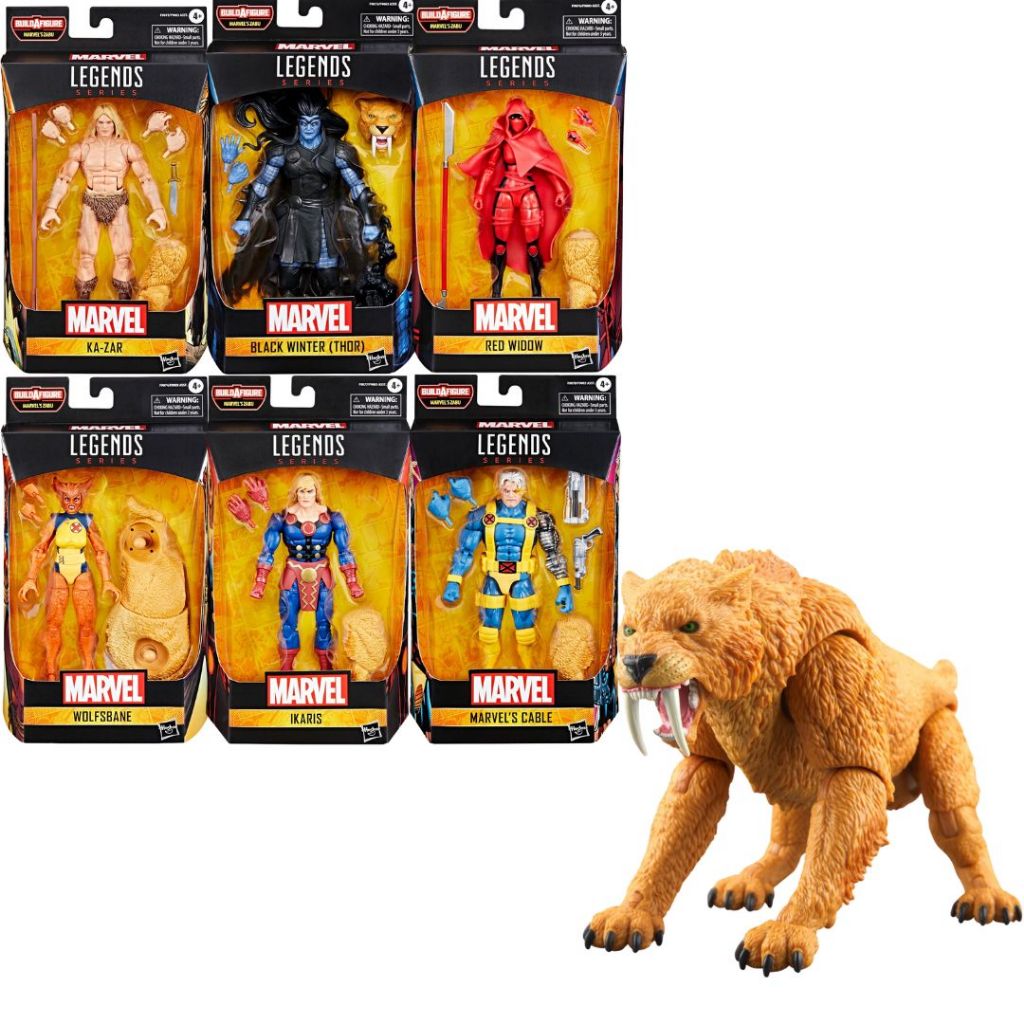 Marvel Legends Zabu Series Figure, 6 build Zabu Figures, Genuine ...