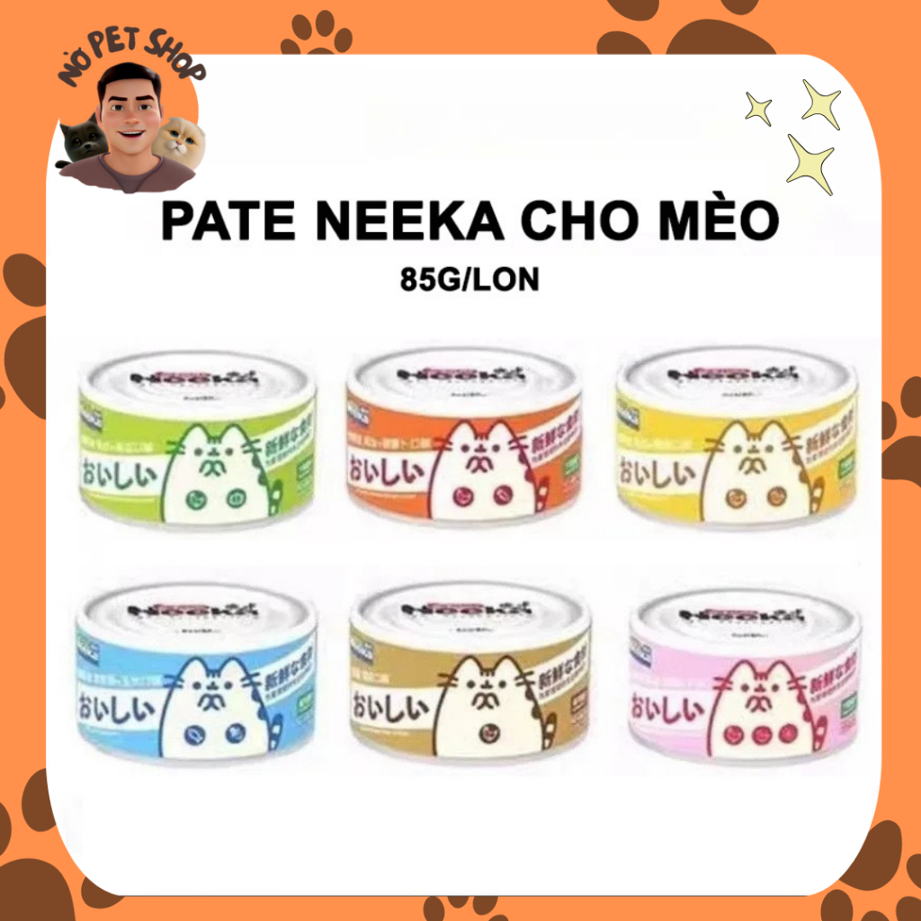 [10 Cans] Pate Neeka mix Delicious, High Nutritional Flavors For Dogs ...
