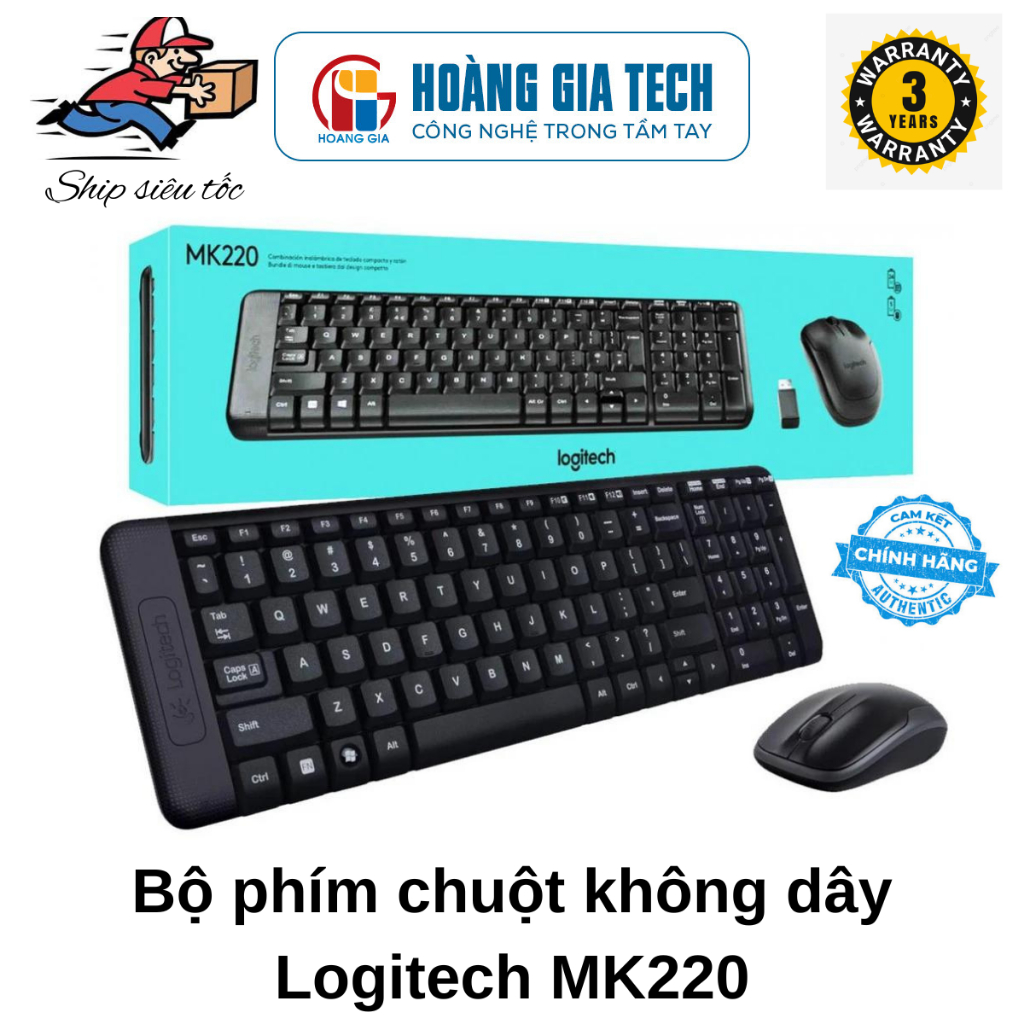 Logitech MK220 wireless keyboard and mouse set - Genuine | Shopee Malaysia