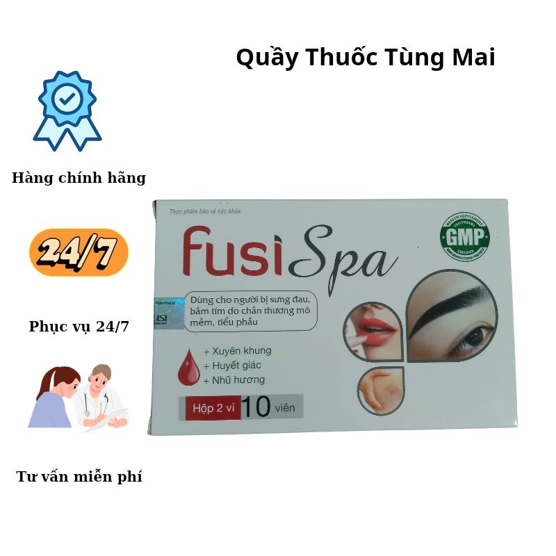 Fusi spa (tanes blood, bruises, swelling and pain) box of 2 blisters x ...