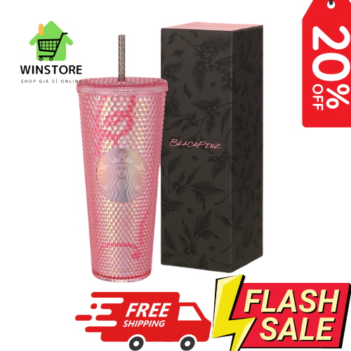 Starbucks Blackpink Pink Spike Stone Cup, 720ml Stone, Super Beautiful ...