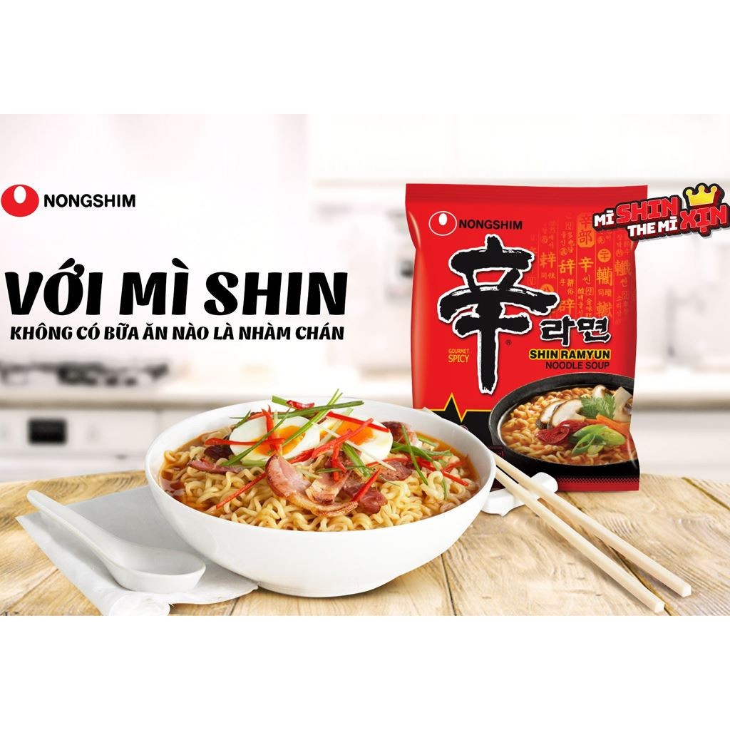 [5 Packs] Shin Ramyun Noodles Imported Korea 120g | Shopee Malaysia
