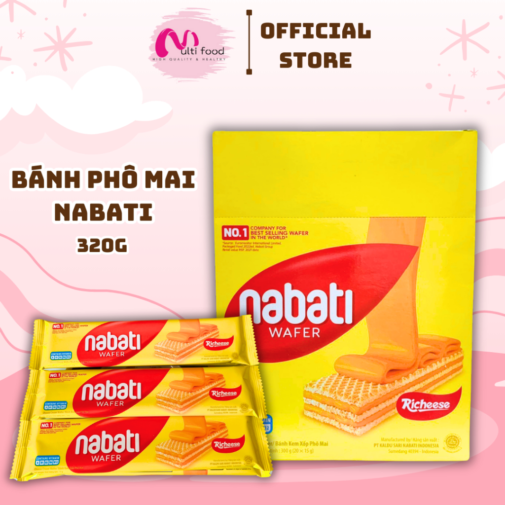 300G Richeese Nabati Cheese Cream Wafer - MULTIFOOD | Shopee Malaysia