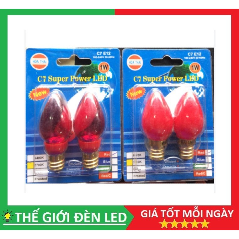 Hoa THAI chili red Led bulb, altar lamp 1W E12 (2 BULBS) | Shopee Malaysia