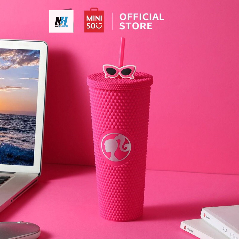 Miniso Singapore Imported Spiked Cup For Barbie Pink Collection (700mL ...
