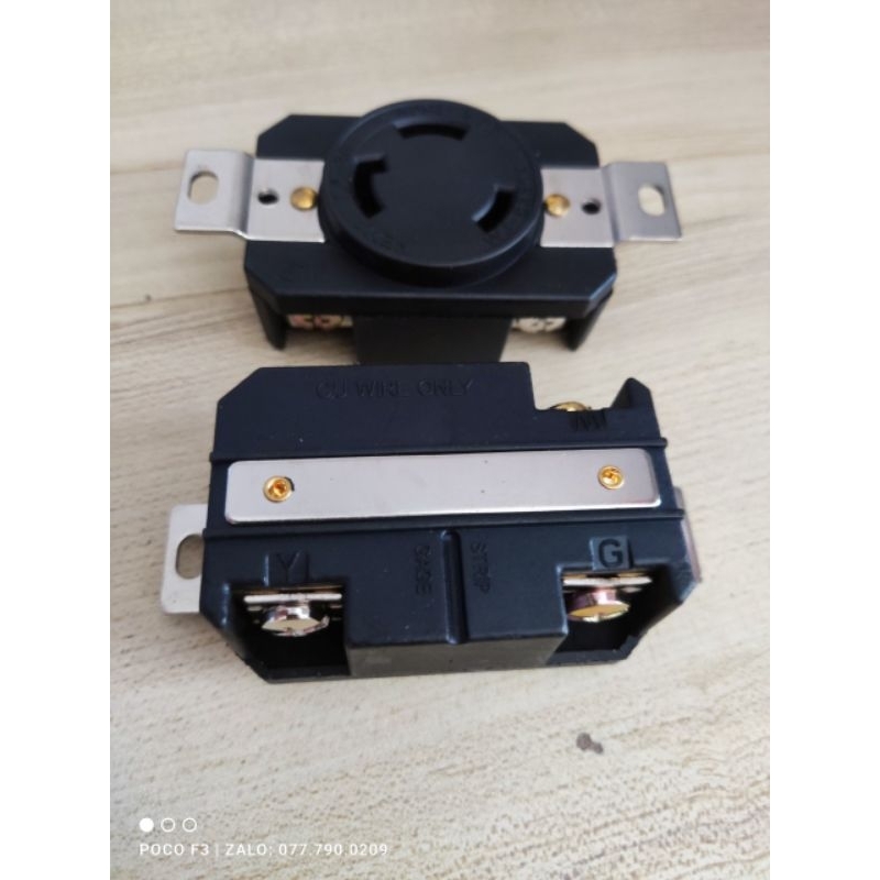 Large 30A single-phase 3-pin socket for Japanese domestic generators ...