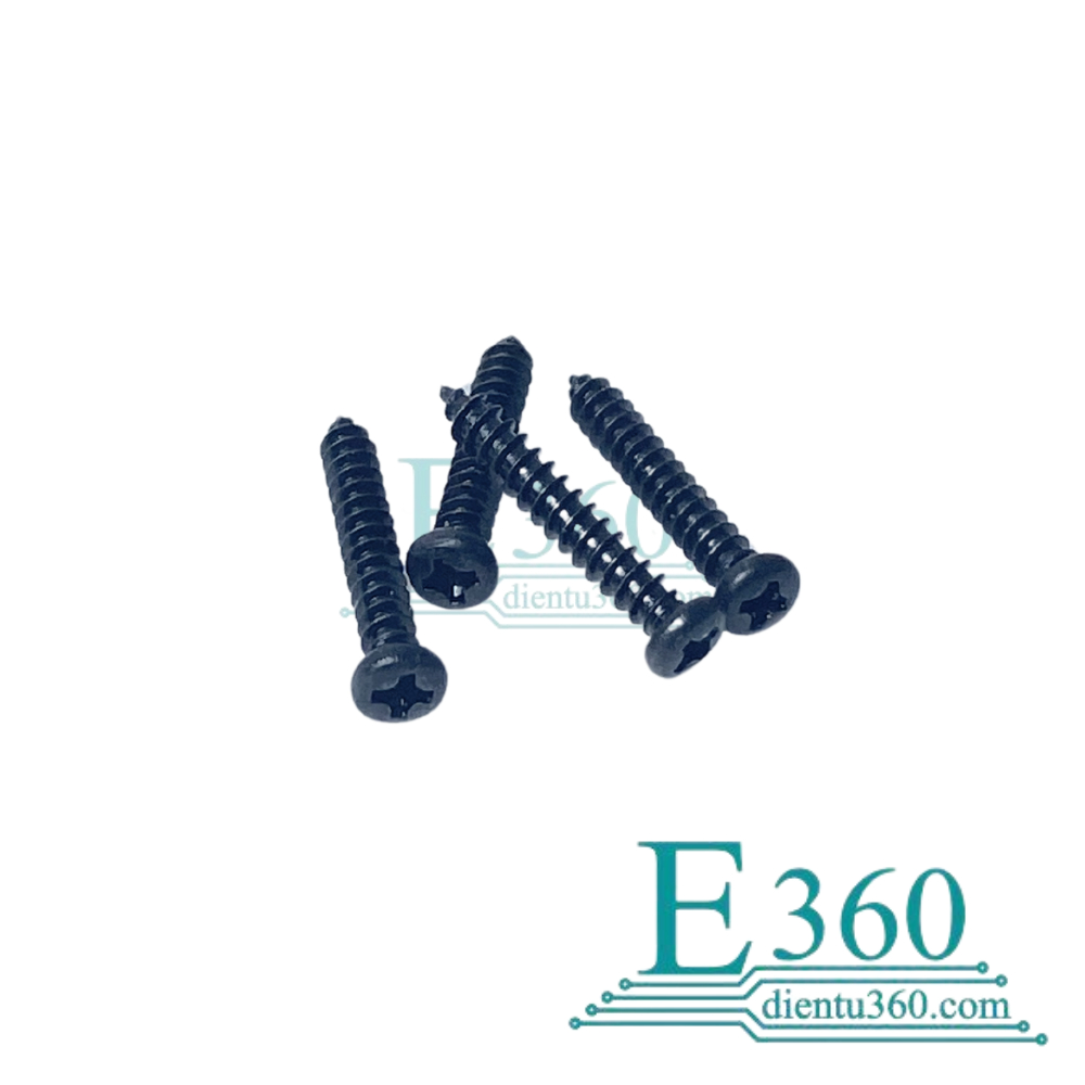 Round wood screws M2,6x16 black (10 pieces) | Shopee Malaysia