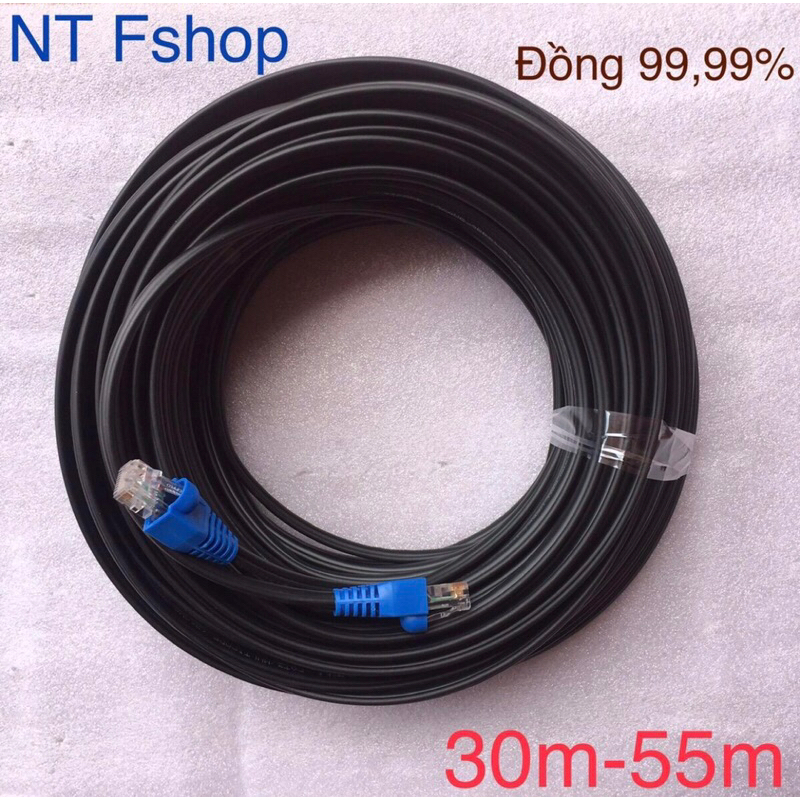 Pre-pressed outdoor network cable at both ends 30m, 35m, 40m, 45m, 50m ...