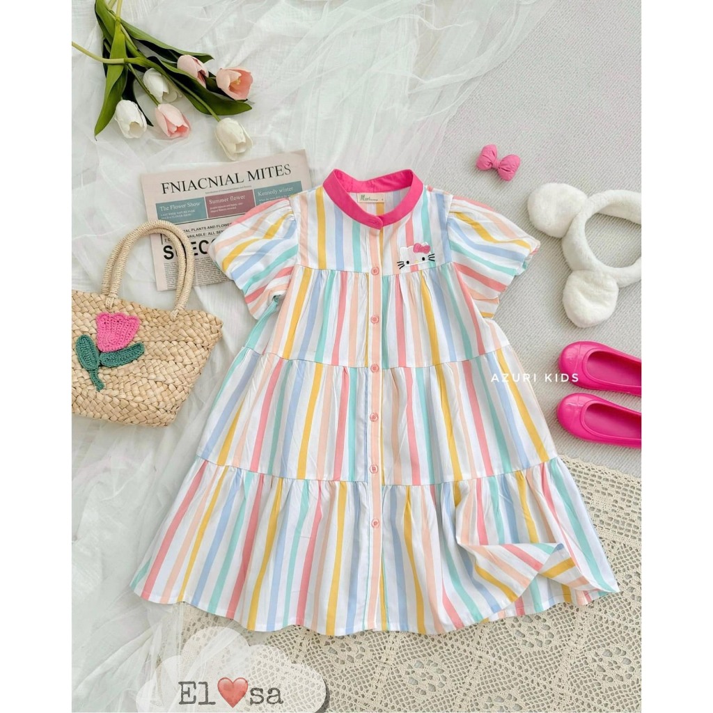 Baby girl dress - Super cute plaid BABYDOLL DRESS with puffy sleeves ...