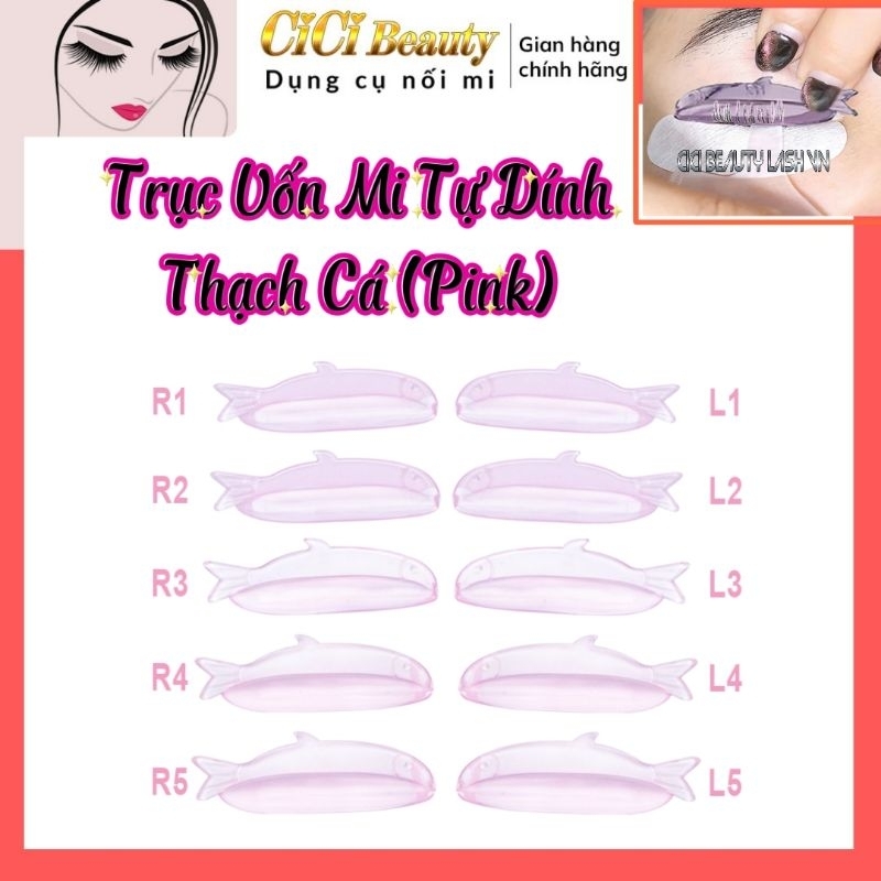 Self-adhesive Pink Jelly Fish Shaped Silicon Eyelash Curling Shaft ...