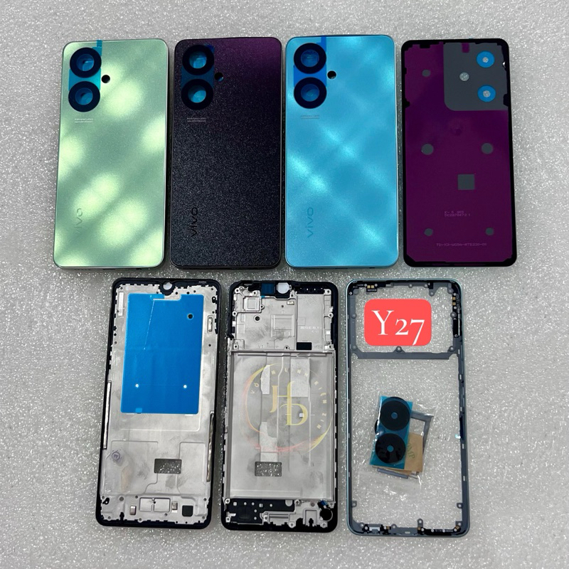 Vivo Y27 zin Case Set (New Row With Full Keys, Orange Glass, sim Tray ...