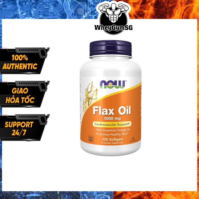 Now FLAX OIL 1000MG Supports Digestion and Improves Memory 100 TABLETS ...