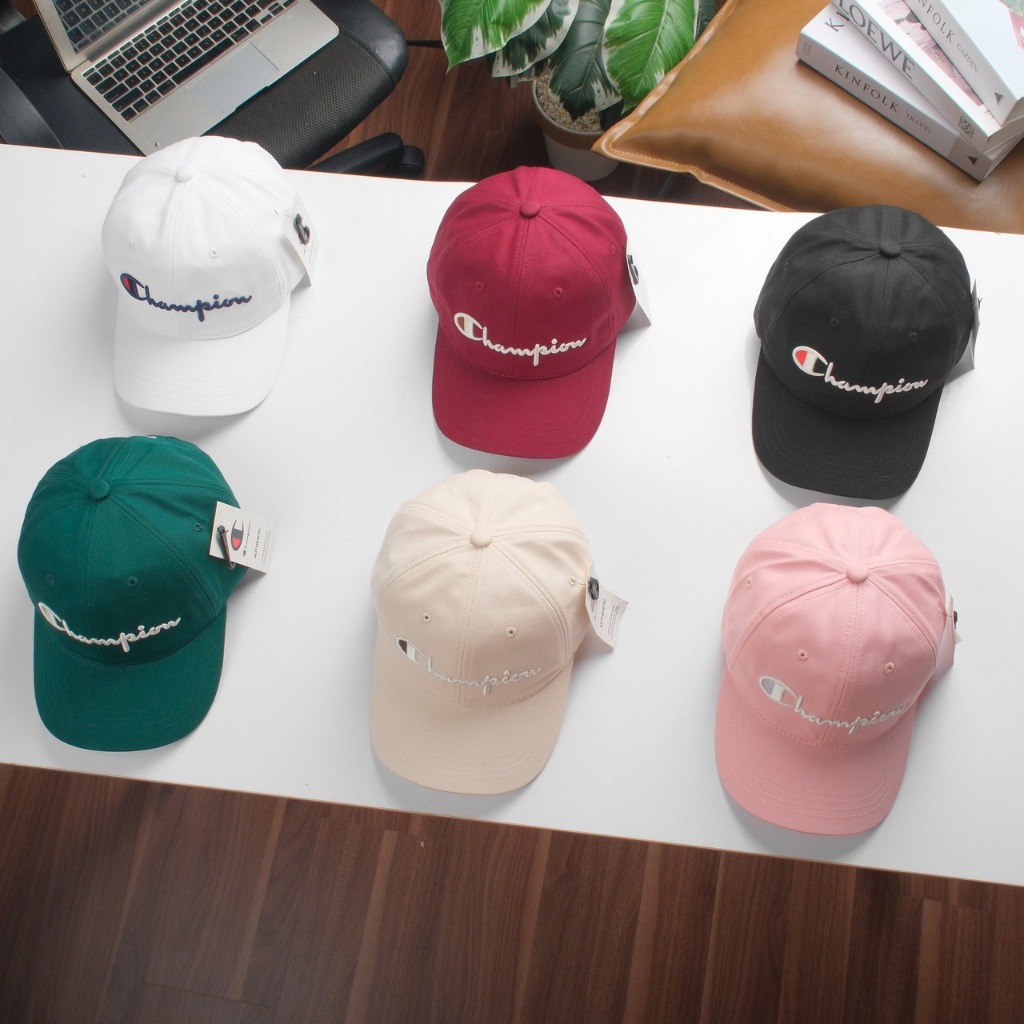 Champion baseball cap with 3D embossed logo | Shopee Malaysia