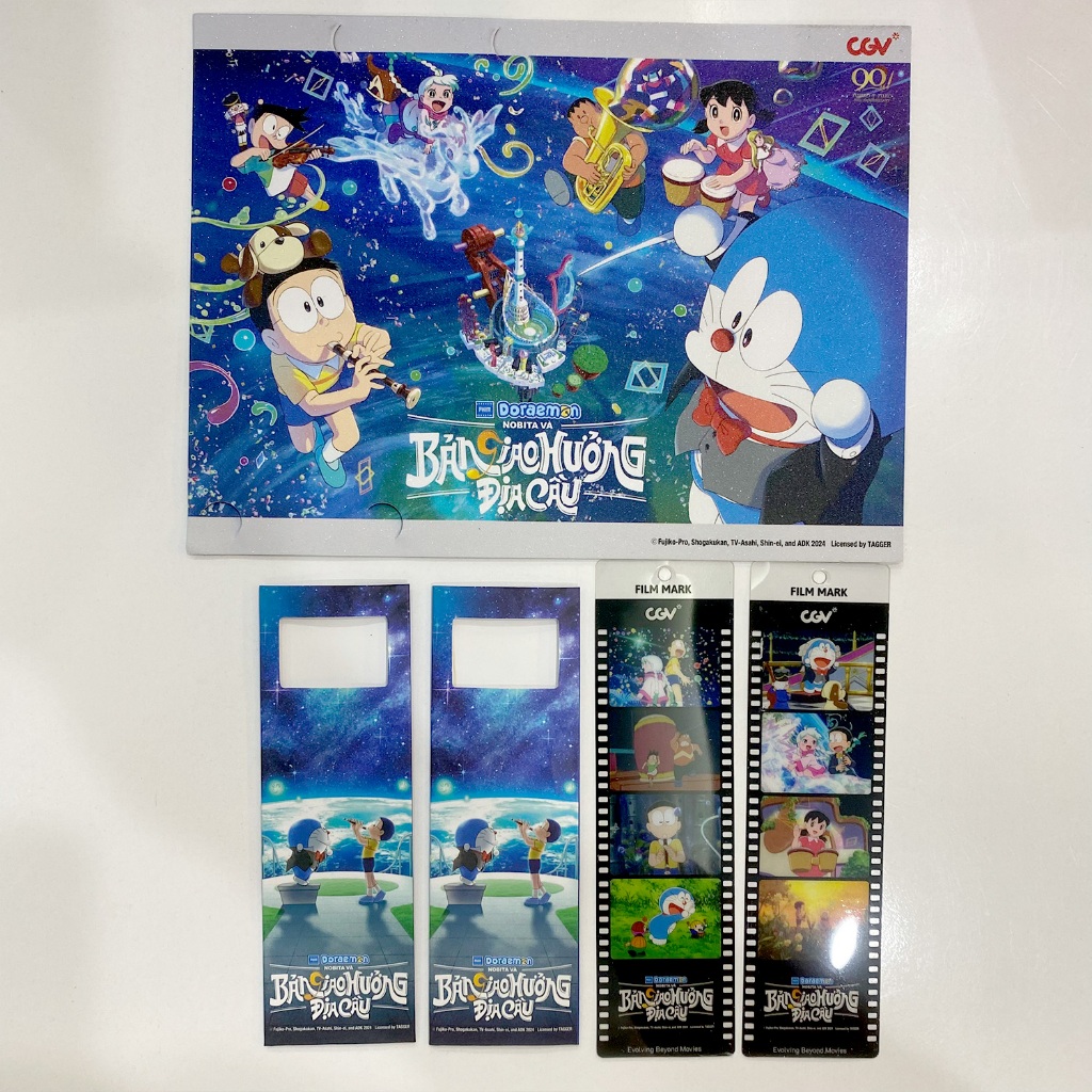 Combo 2 Film mark Doraemon movie 2024 Nobita and Global Symphony - CGV ...