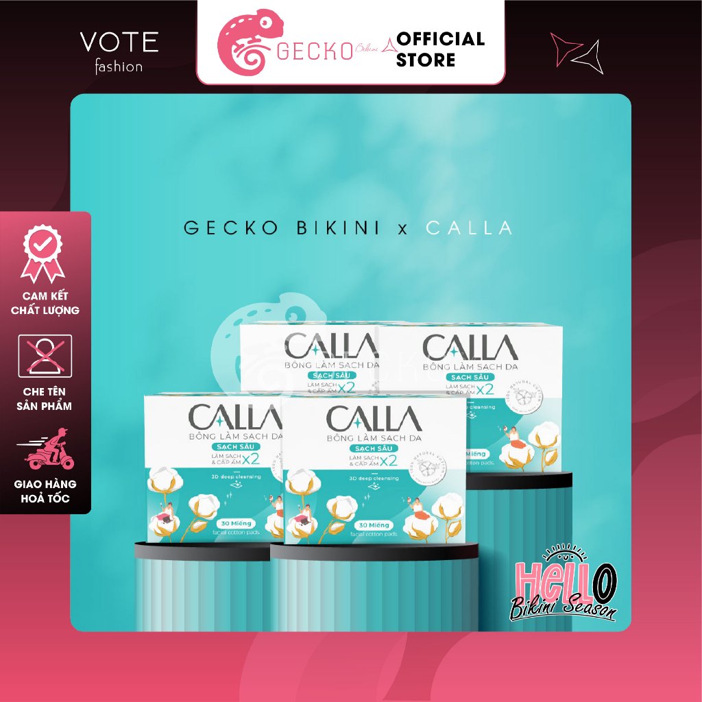 [HCM] Box of Calla Deep Clean Makeup Remover Cotton Pads 30 Pieces/Pack ...