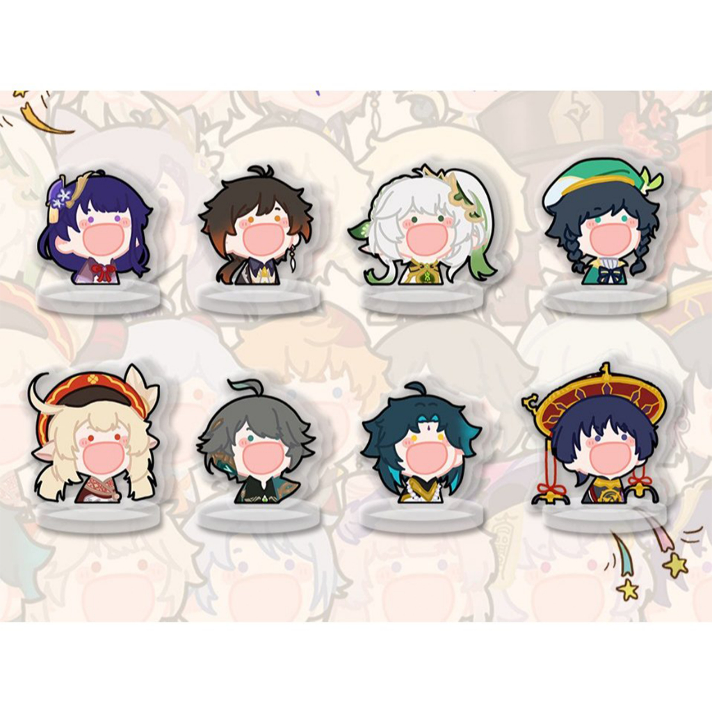 Model standee Character GENSHIN IMPACT ver Scream Cute anime chibi game ...