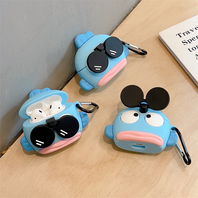 Airpod 2 3 Pro 2 Pro 2 Clown With Glasses, Wireless Headset Case ...