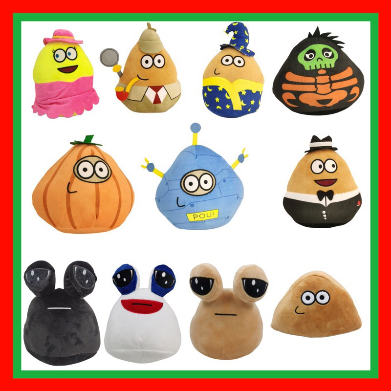 Pou teddy bear size 22cm, Alien, Alien Pou stuffed animal | Shopee Malaysia