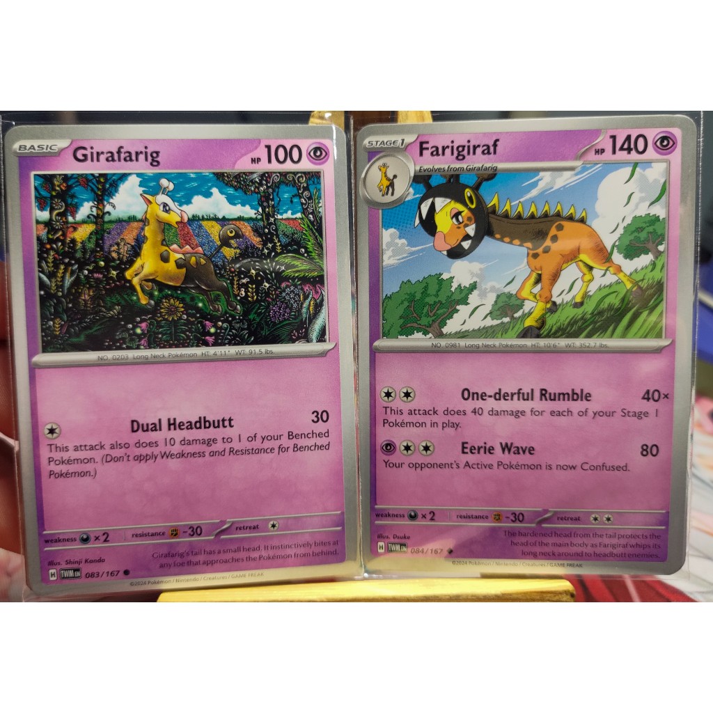 [KW2 Pokemon] [EN] Collection of Pokemon Cards Farigiraf 084/167 ...