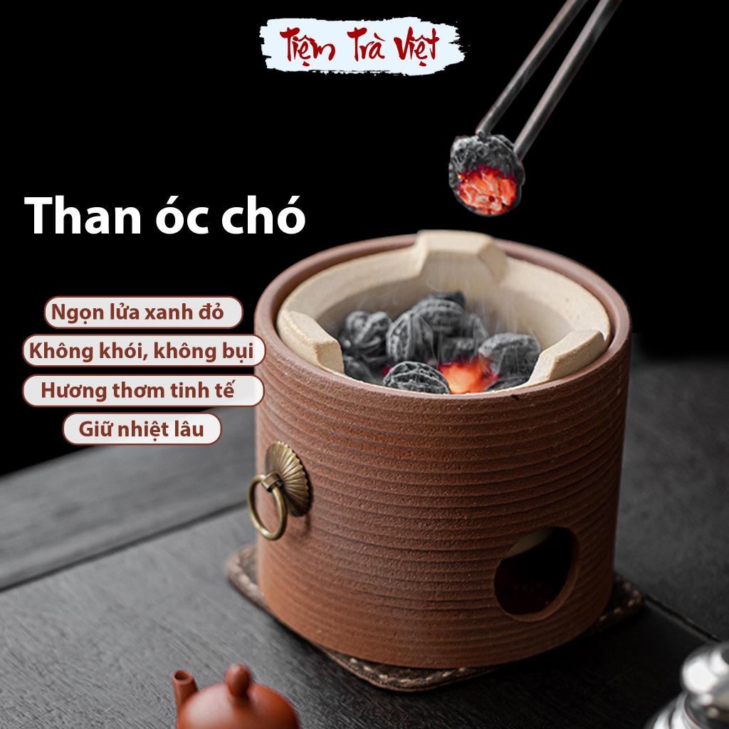 Walnut charcoal for making Vietnamese tea shop is smokeless, dust-free ...