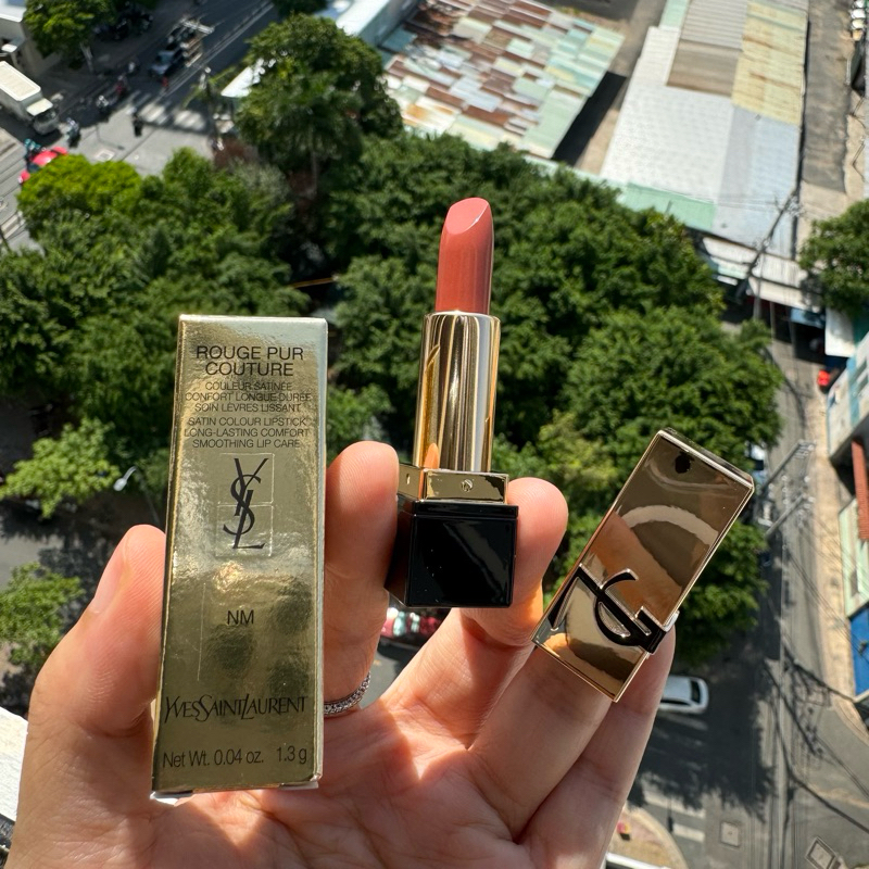 [REAL Photo - Bill US] YSL lipstick color NM earthy orange tone Fullbox (mini 1.3g) | Shopee ...