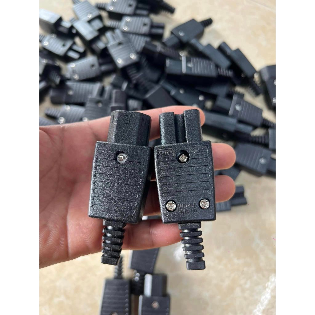 3-pin MALE-Female AC POWER CONNECTOR JACK | Shopee Malaysia