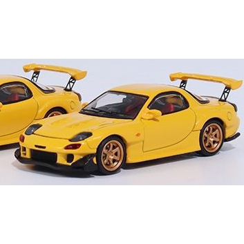 Model 1:64 BRISCALE MICRO - Mazda RX7 FD3S Yellow With Gold Wheel ...