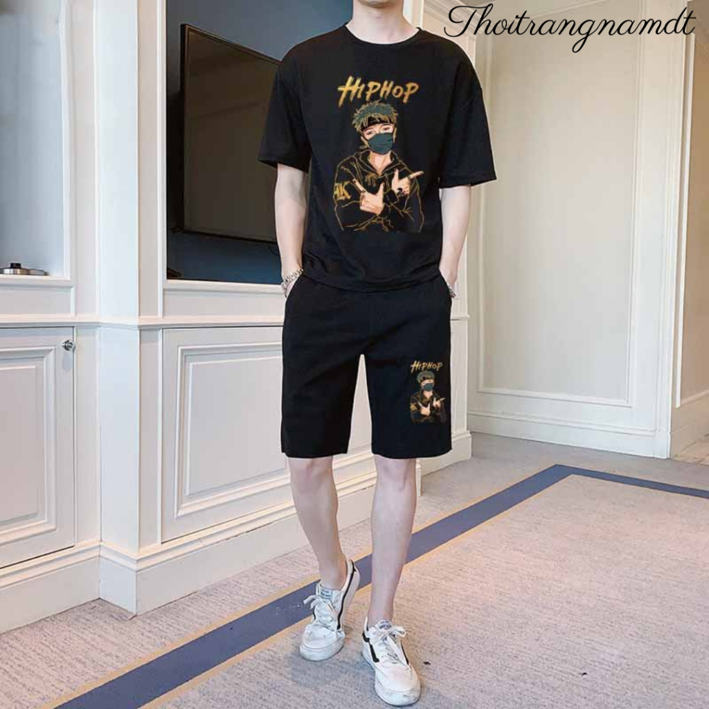 Summer men's tracksuit made of soft, smooth and airy elastic material ...